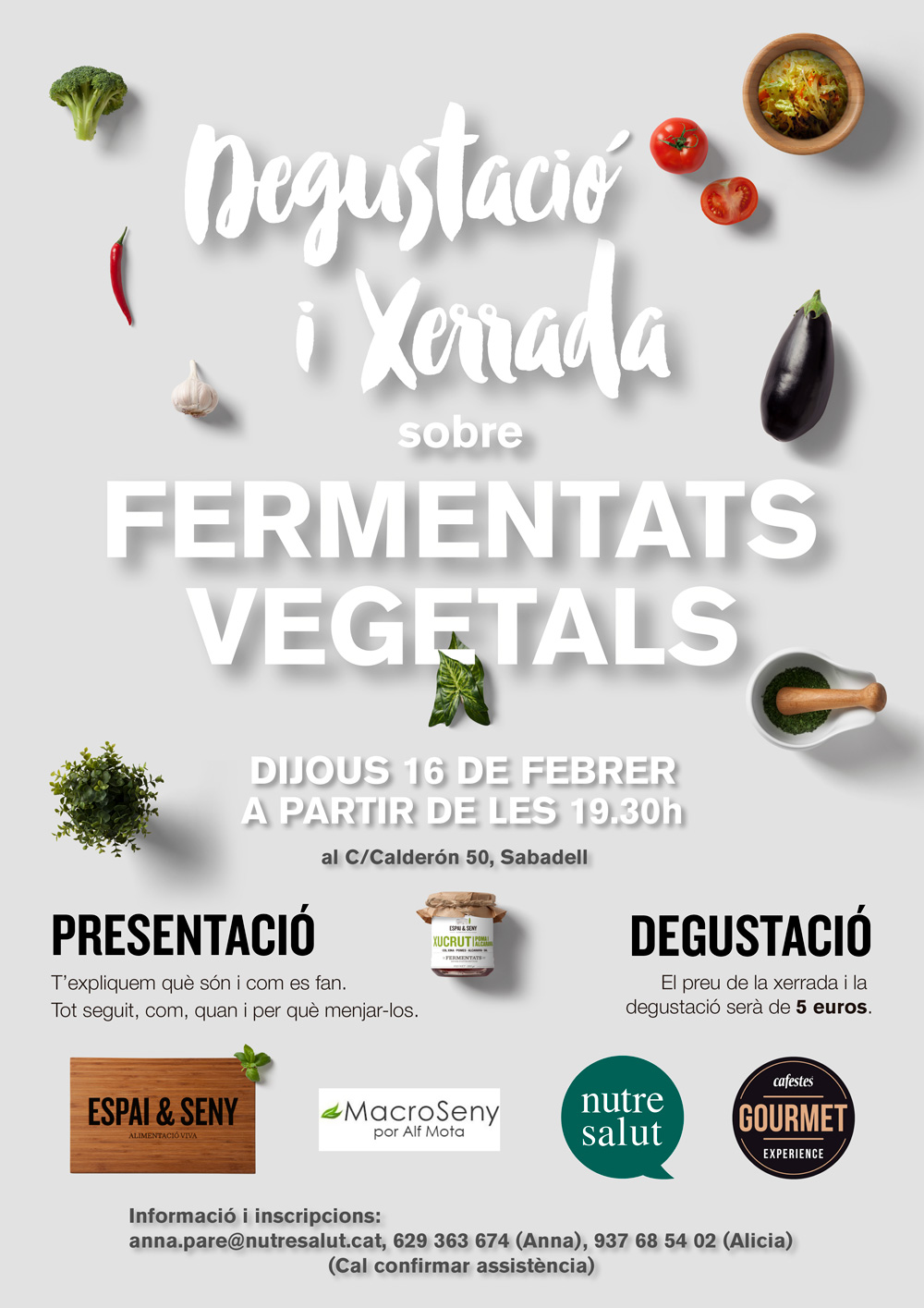 Charla y degustación sobre fermentos vegetales - Nutresalut